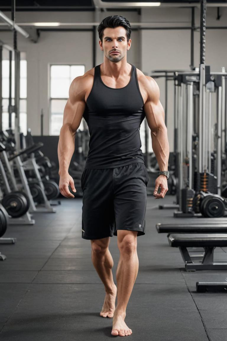 In-shape Gym In Working Out - ai prompts and filters of theme - Photify AI