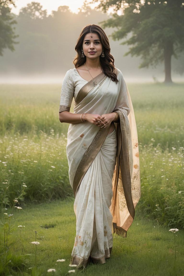Indian Saree_gao Ki Chori - ai prompts and filters of theme - Photify AI
