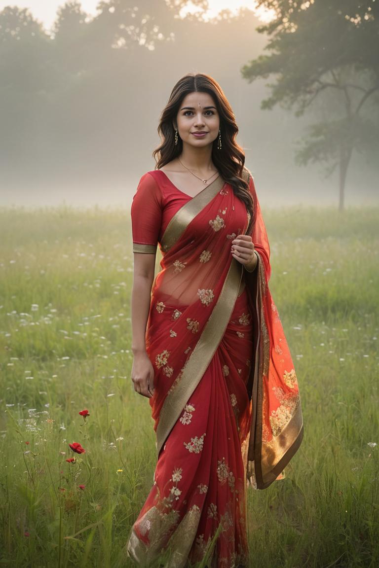 Indian Saree_gao Ki Chori - ai prompts and filters of theme - Photify AI